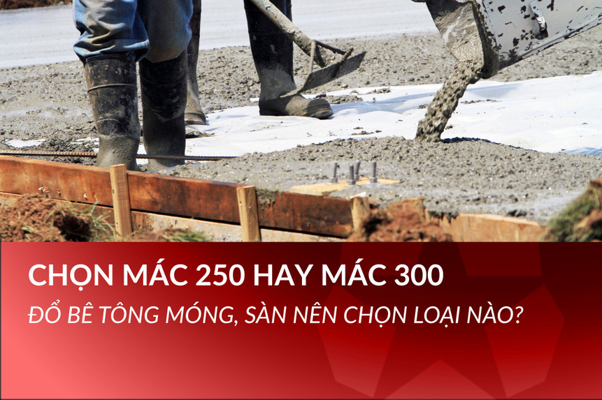 Chọn mác 250 hay mác 300: Đổ bê tông móng, sàn nên chọn loại nào? - Dufago
